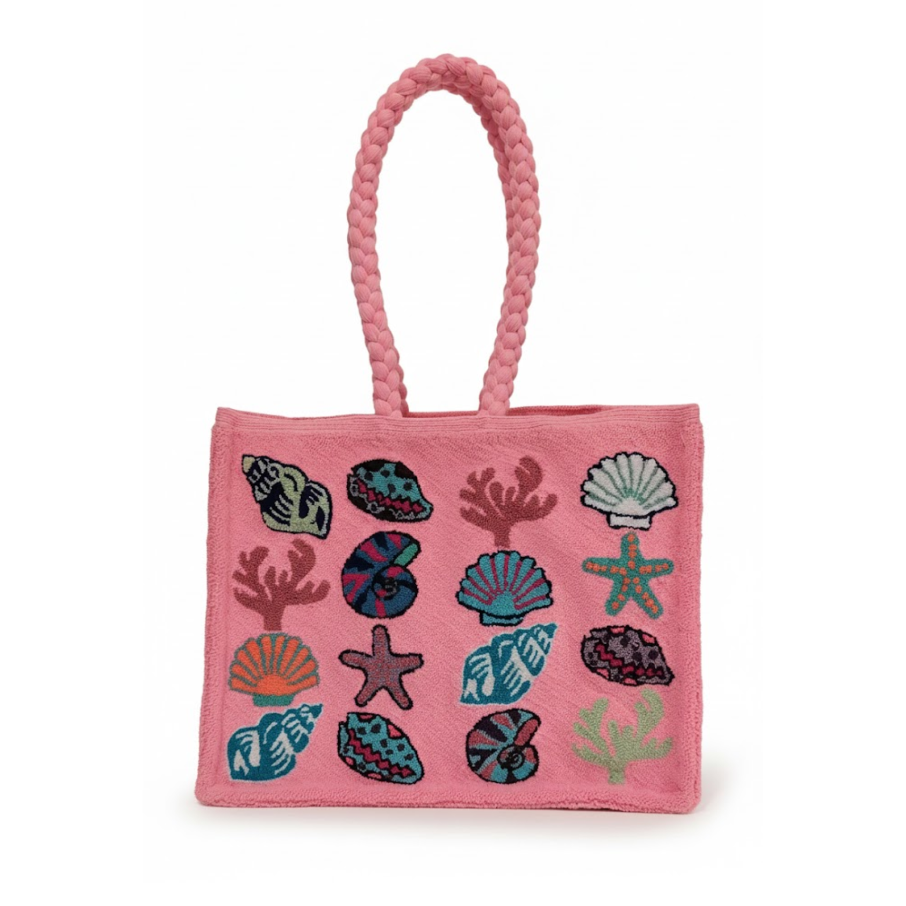Shells Large Tote Bag (Pink) – Le Pom Pom